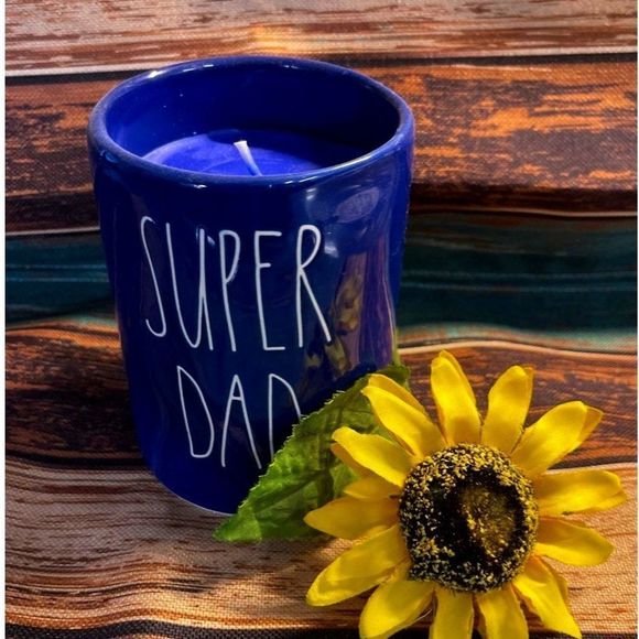 Rae Dunn | Accents | Rae Dunncobalt Blue Super Dad Candle | Poshmark